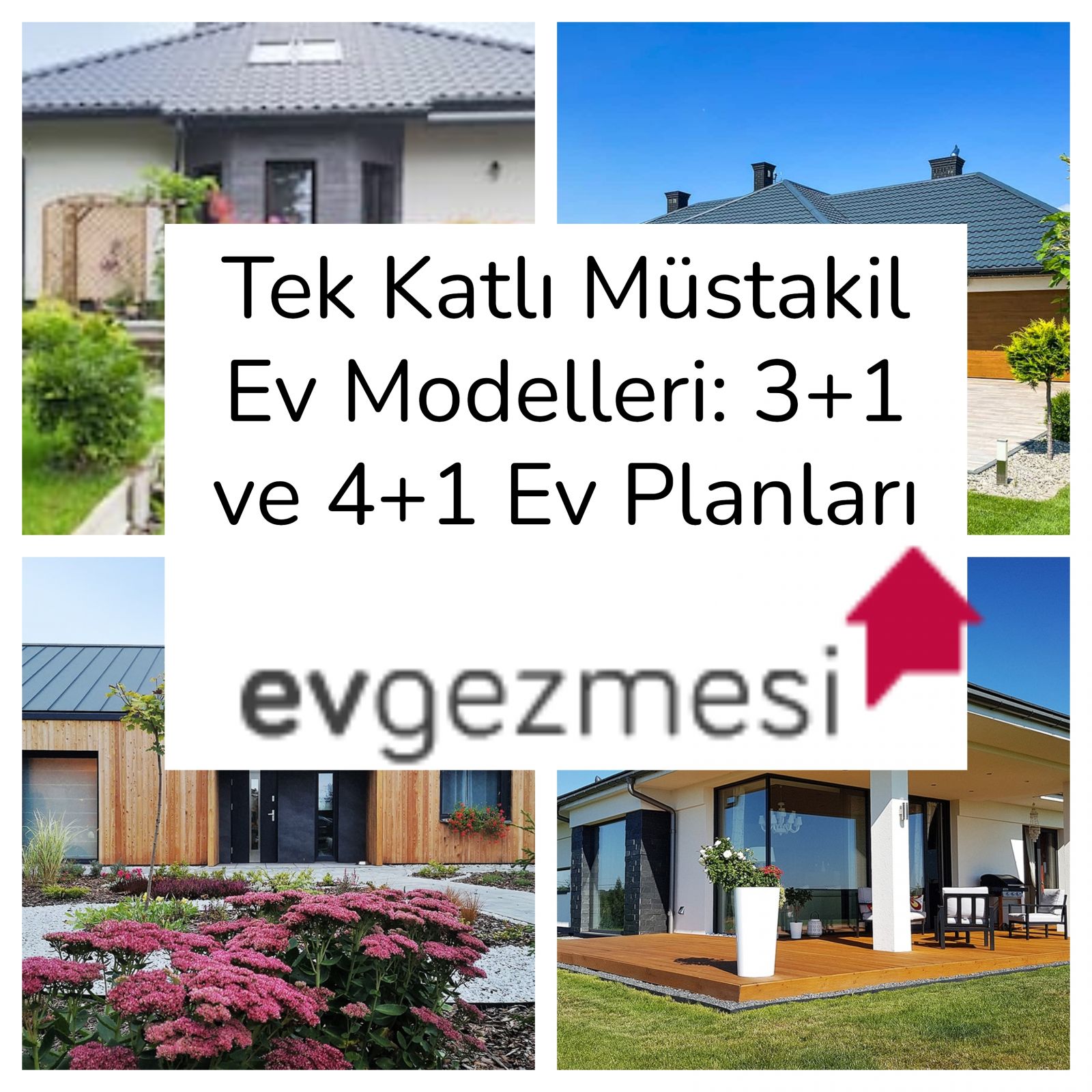 Tek Katlı Ev Modelleri: 3+1 ve 4+1 Ev Planları | Ev Gezmesi